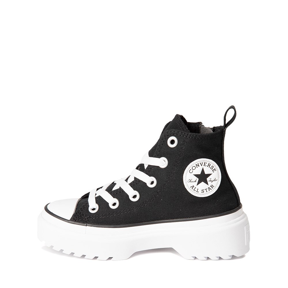 Converse Chuck Taylor All Star Lugged Lift Hi Sneaker Little Kid Black White JourneysCanada