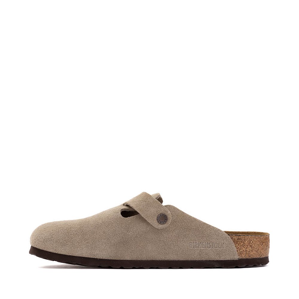 Mens Birkenstock Boston Soft Footbed Clog - Taupe | JourneysCanada