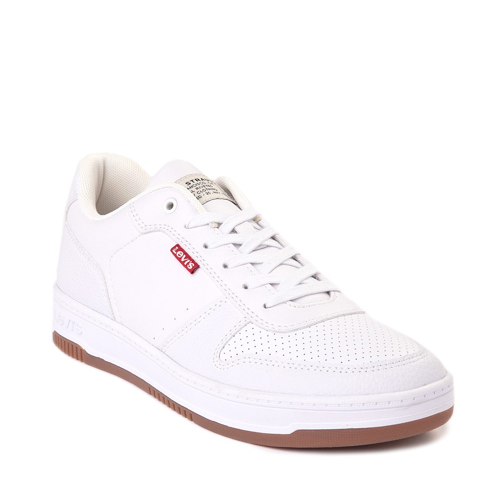 Mens Levi's Drive Lo Casual Shoe - White / Gum | JourneysCanada