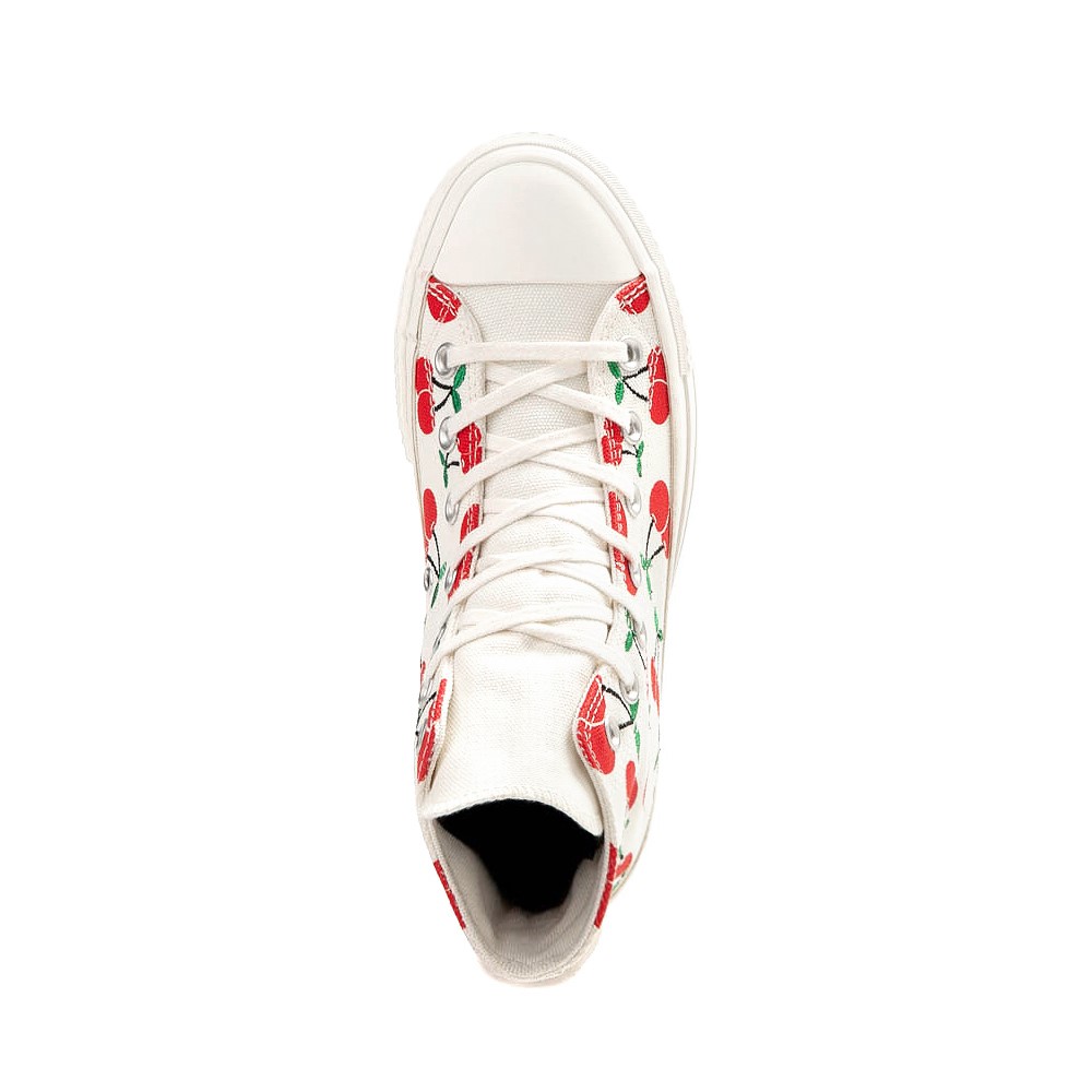 Womens Converse Chuck Taylor All Star Lift Hi Sneaker Egret Cherries