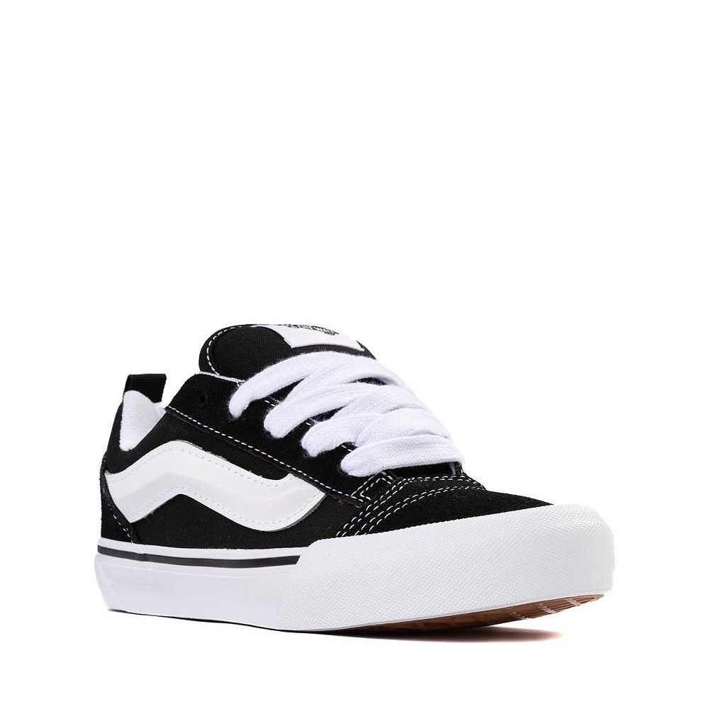 Vans Knu Skool Skate Shoe - Little Kid - Black / True White ...