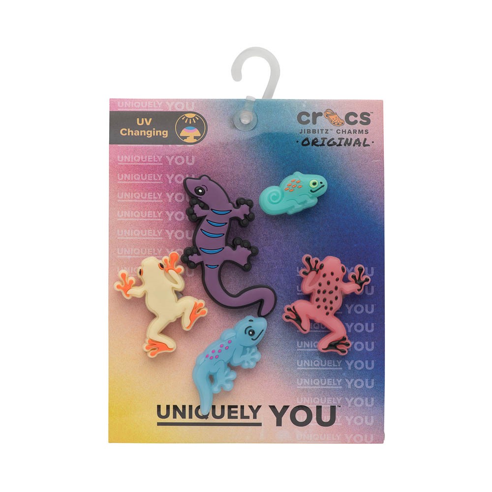 Crocs Jibbitz™ UV Changing Lizard Shoe Charms 5 Pack - Multicolor | JourneysCanada