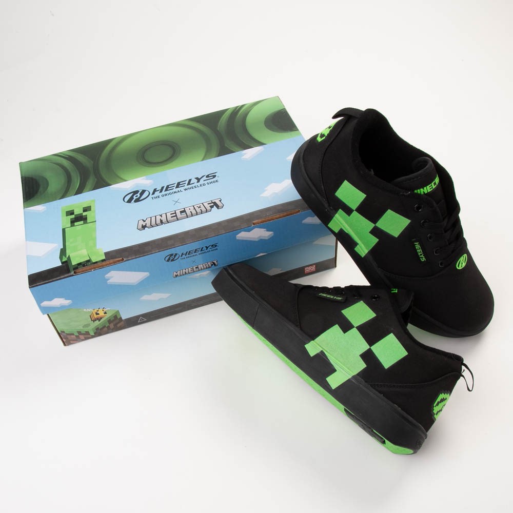 Mens Heelys X Minecraft Pro 20 Creeper Skate Shoe Black Journeyscanada
