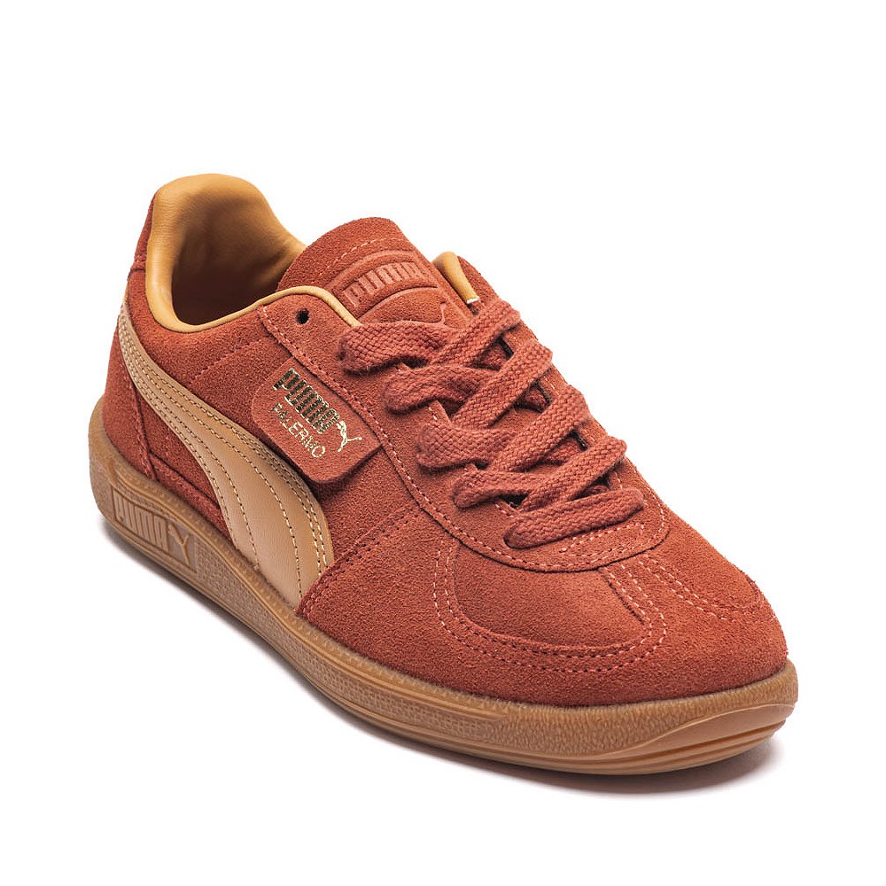 Womens PUMA Palermo Athletic Shoe - Mars Red / Caramel Latte / Gum ...