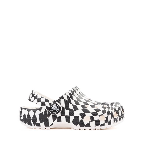 Crocs Classic Warped Checker Clog - Little Kid / Big Kid - White ...