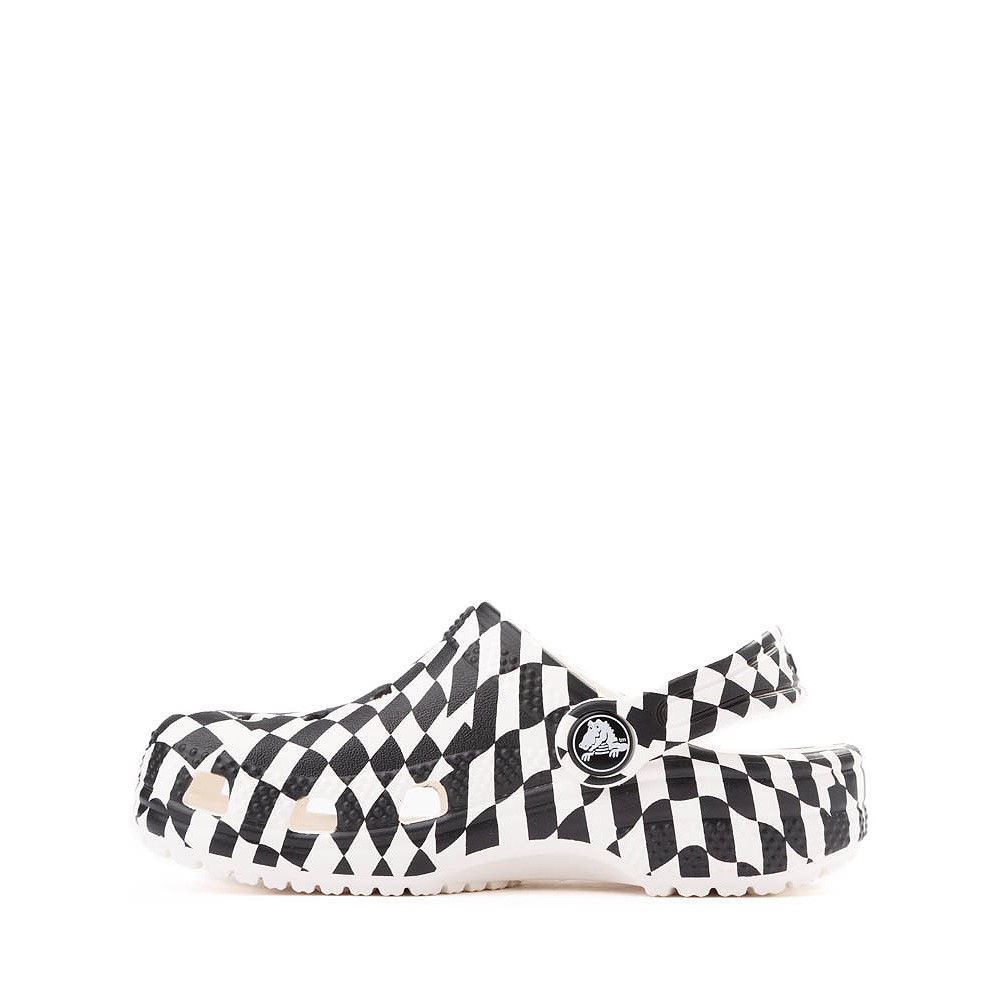 Crocs Classic Warped Checker Clog - Little Kid / Big Kid - White ...
