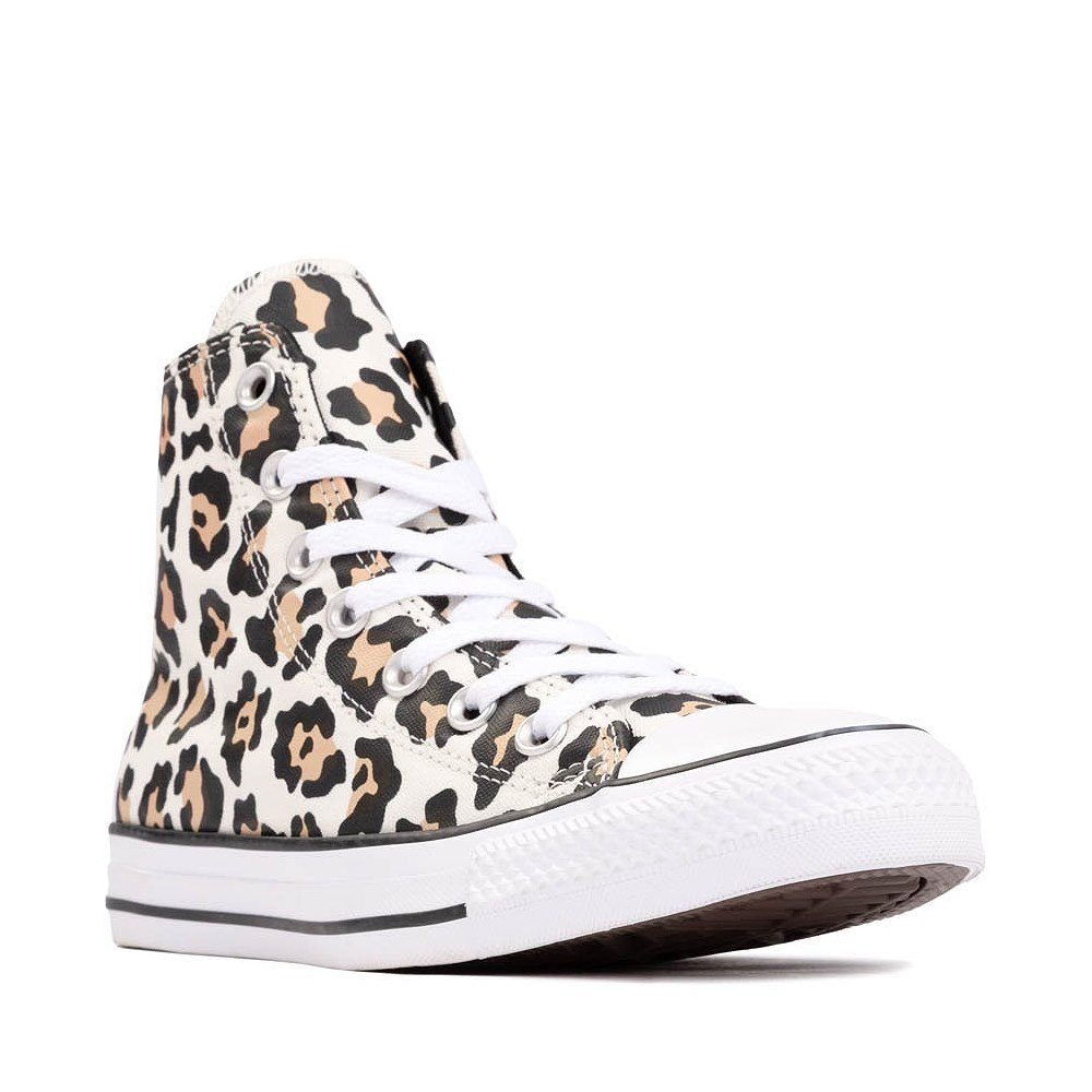 Converse Chuck Taylor All Star High-Top Sneaker - White / Leopard ...