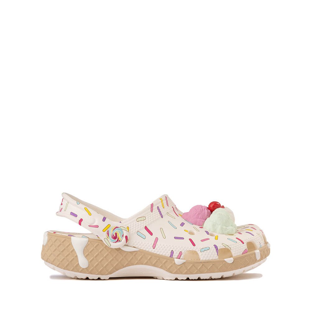 Crocs Classic Ice Cream Party Clog - Little Kid / Big Kid - White ...
