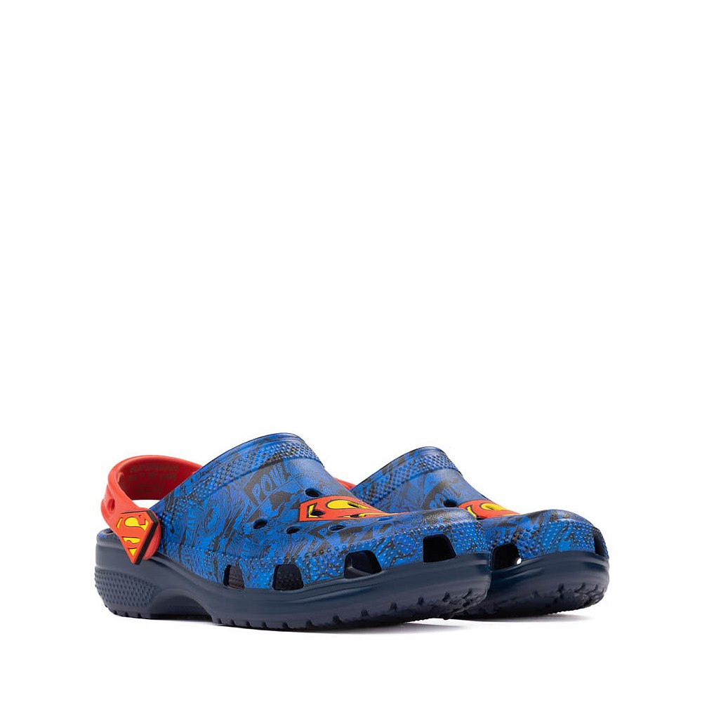 DC Comics Crocs Classic Superman Clog - Little Kid / Big Kid - Blue ...