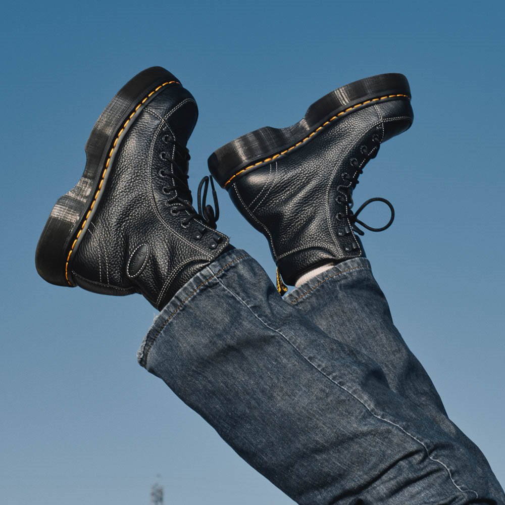 Womens Dr. Martens Buzz 8-Eye Boot - Black | JourneysCanada